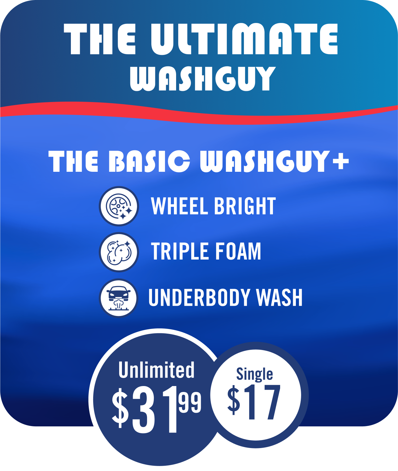 Wash Menu - Wash Guys
